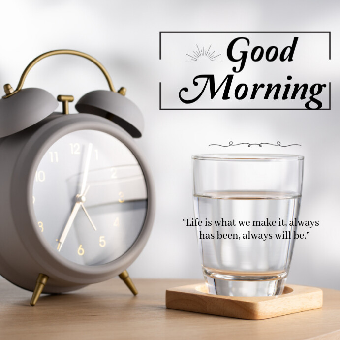 Plantilla de White Professional Good Morning Wish Templates Instagram ...