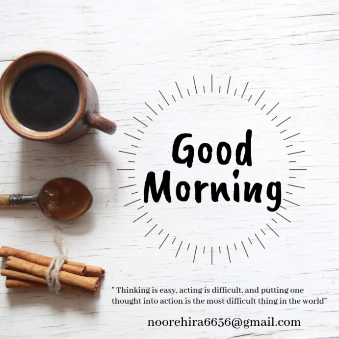 Copy of White Professional Good Morning Wish Templates Instagram Post ...