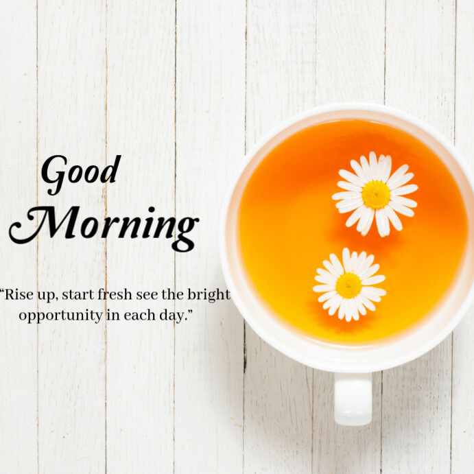 White Professional Good Morning Wish Templates Instagram Post ...