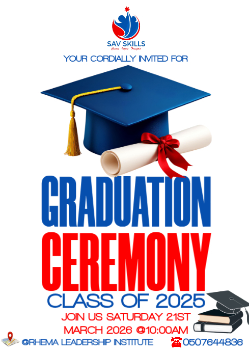White Professional Graduation Ceremony A4 Template | PosterMyWall