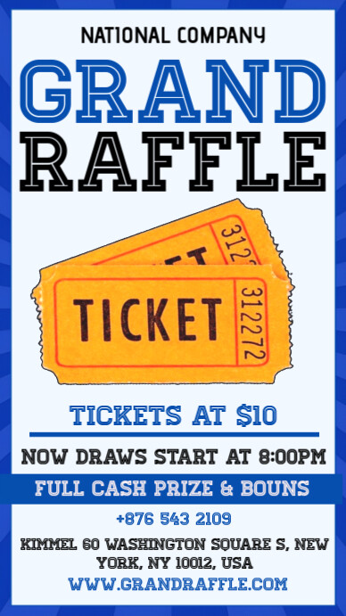 Copy of White Professional Grand Raffle Ticket Instagram Story ...