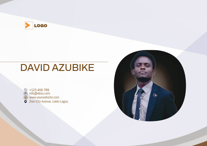 White Professional Gray And White Postcard Template | PosterMyWall