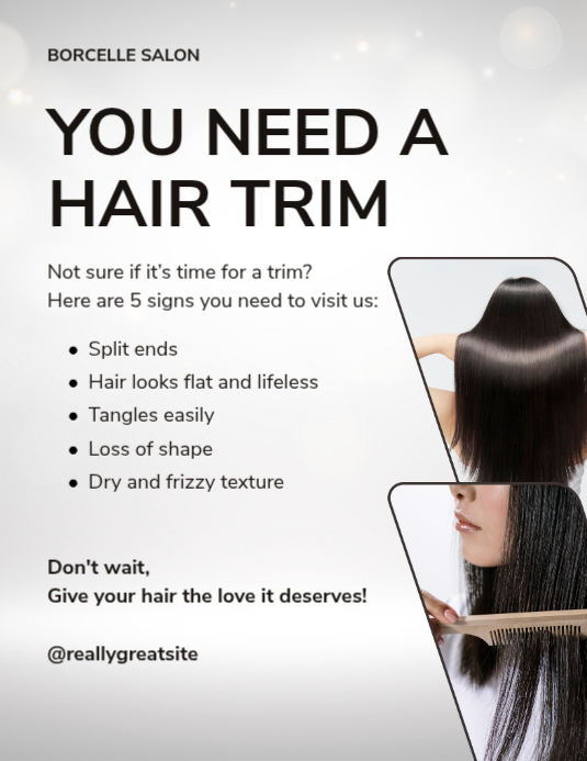 Hair Salon Promotion Flyers Template | PosterMyWall