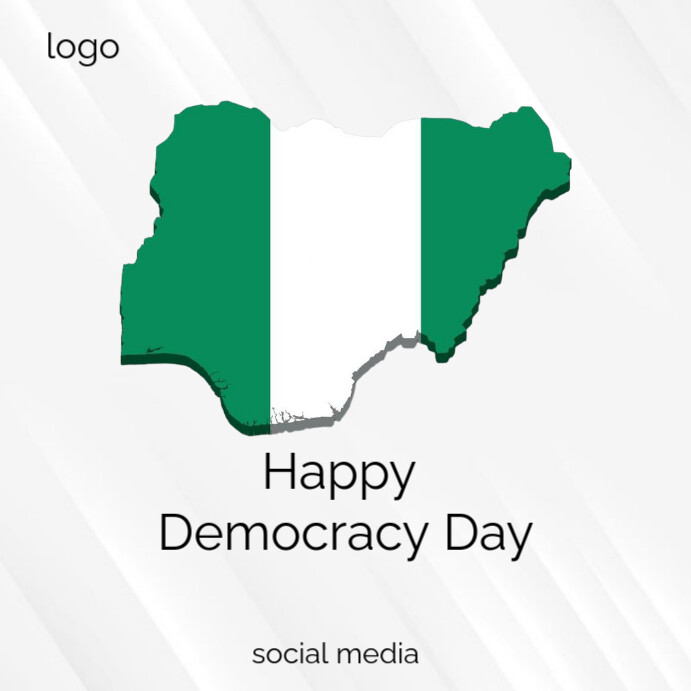 White Professional Happy Democracy Day Instagram Post Template ...