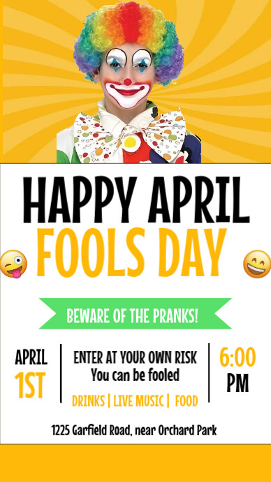 Copy of White Professional Happy Fool Day 1st April Instagram Story ...