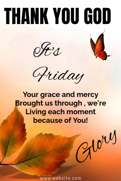 Copy of White Professional Happy Friday Poster | PosterMyWall