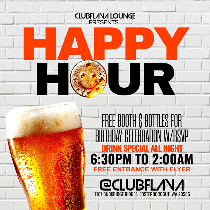 Copy of White Professional Happy Hour Instagram Post | PosterMyWall