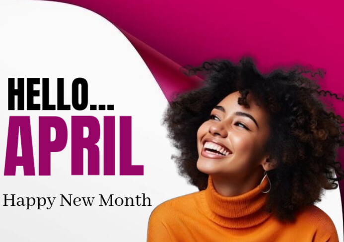 White Professional Happy New Month A5 Template | PosterMyWall