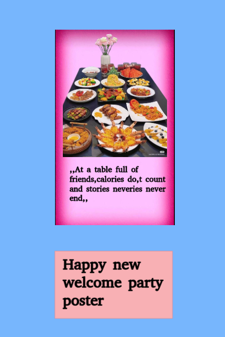 White Professional Happy New Year Party Menu Poster Template | PosterMyWall