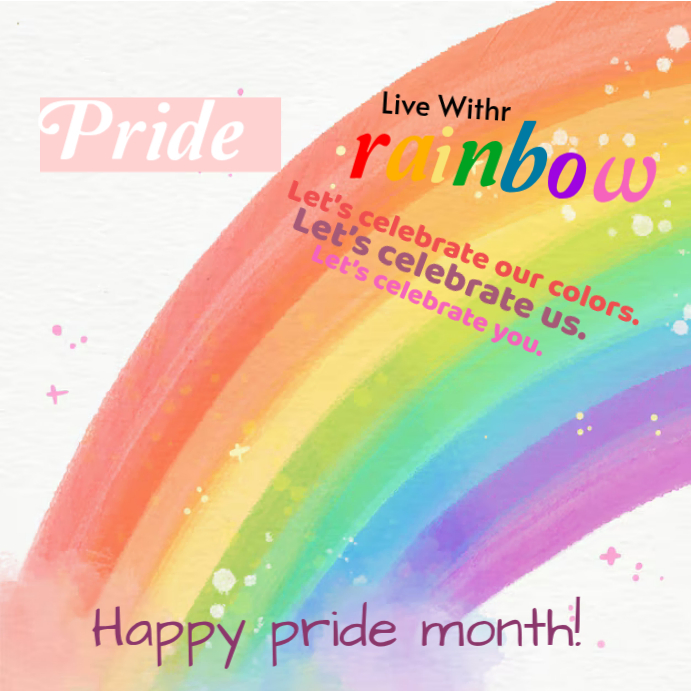 White Professional Happy Pride Month Poster Design Instagram Post ...