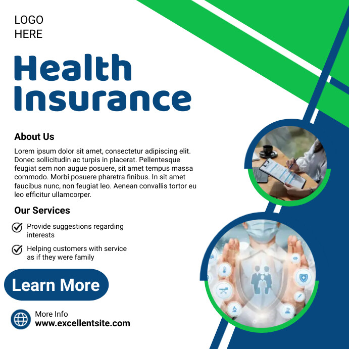 Plantilla de White Professional Health Insurance Instagram | PosterMyWall