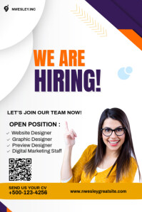 Hiring Poster Design Template | PosterMyWall