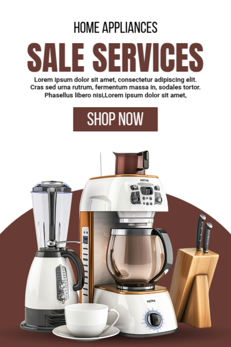 Copy of White Professional Home Appliances Poster | PosterMyWall