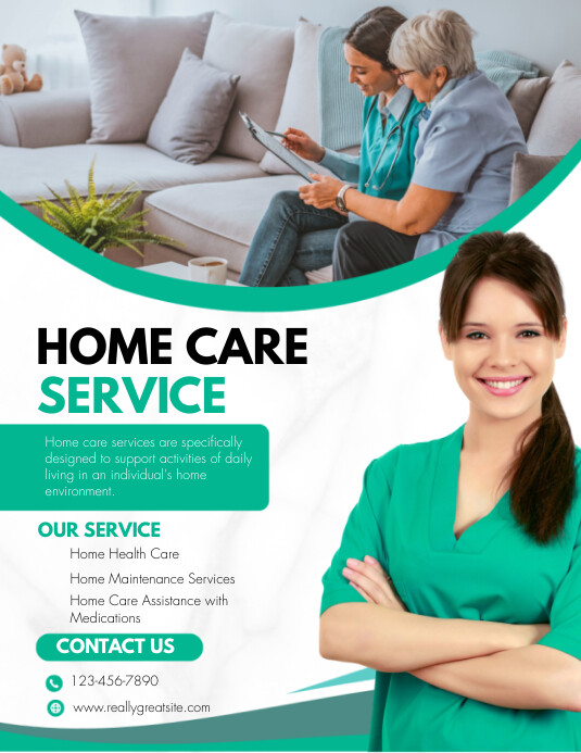 White Professional Home Ca Flyer (us Letter) Template | PosterMyWall