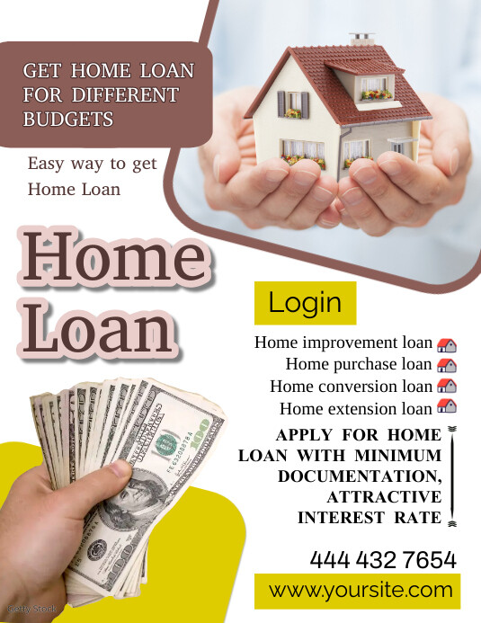 Copy of White Professional Home Loan Flyer (us Letter | PosterMyWall