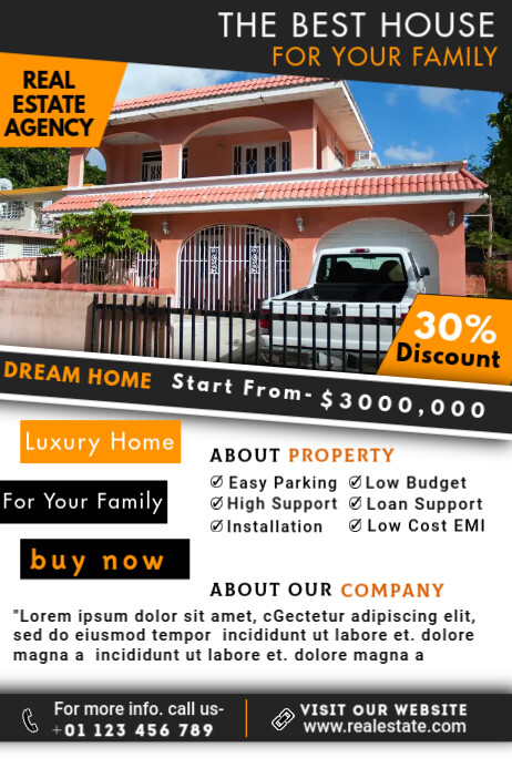White Professional Home Sale Ad Poster Templat | PosterMyWall