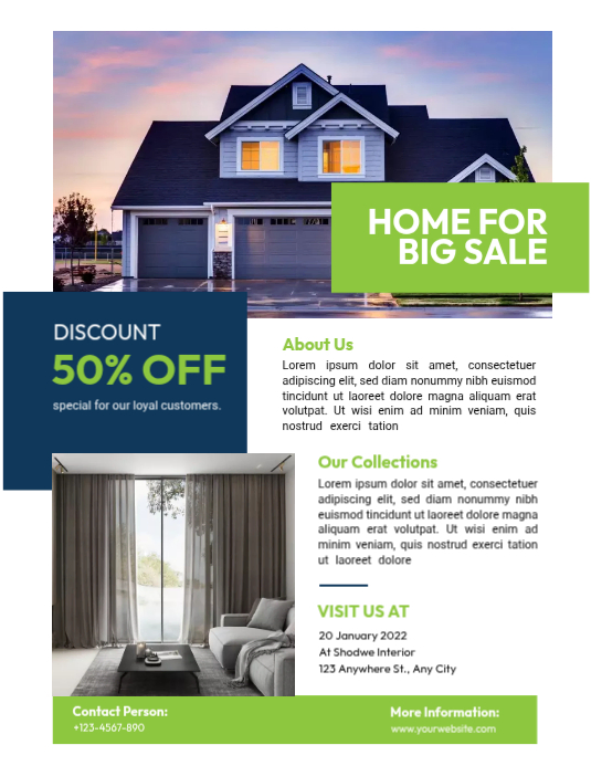 Plantilla de White Professional Home Sale Promotion Flyer | PosterMyWall