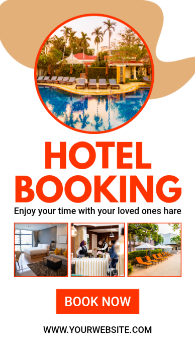 White Professional Hotel Booking Instagram Story Template | PosterMyWall
