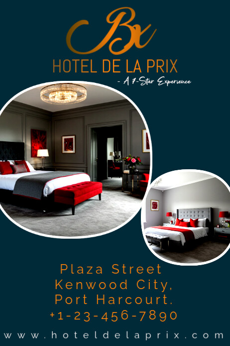 White Professional Hotel Poster Template | PosterMyWall