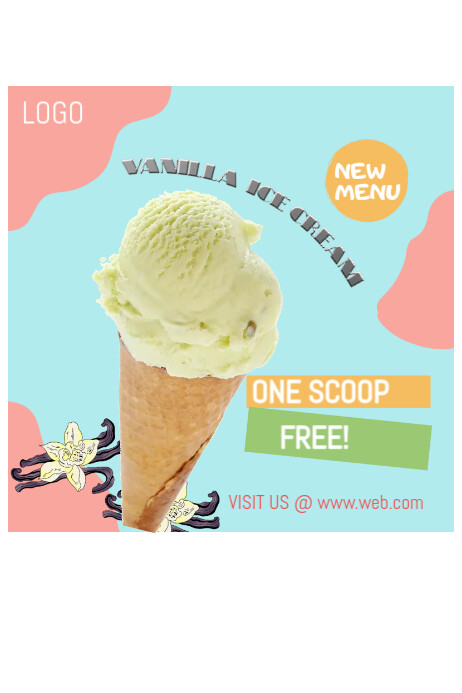 Copy of White Professional Ice Cream Special Promo Poster | PosterMyWall