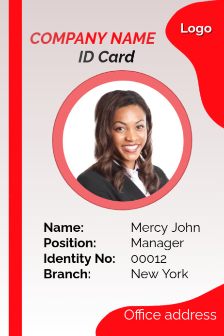 Copy of ID card template | PosterMyWall