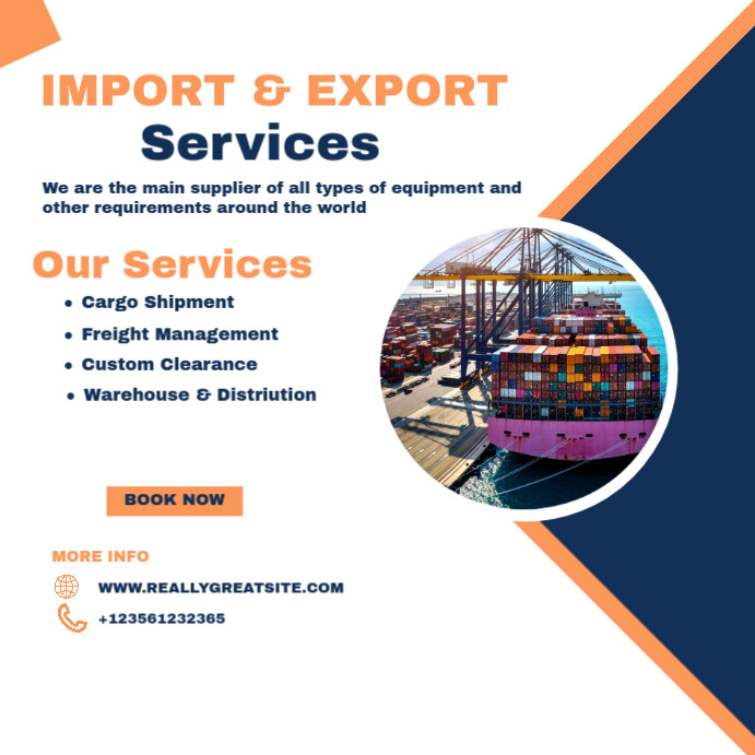Copy of White Professional Import & Export Instagram Post | PosterMyWall