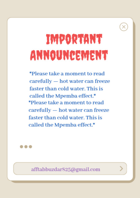 White Professional Important Announcement Background A6 Template ...
