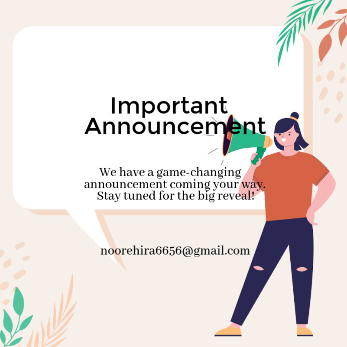 Copy of White Professional Important Notice Instagram Post | PosterMyWall