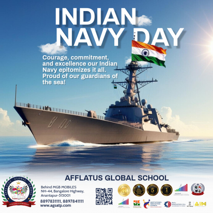 White Professional Indian Navy Day, Navy Day, Ship, Armed Forces ...