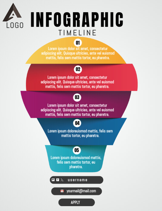 White Professional Infographic Template Flyer | PosterMyWall