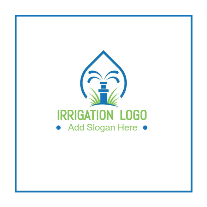 White Professional Irrigation Logo, Irrigation Logo, Irrigation Logo ...