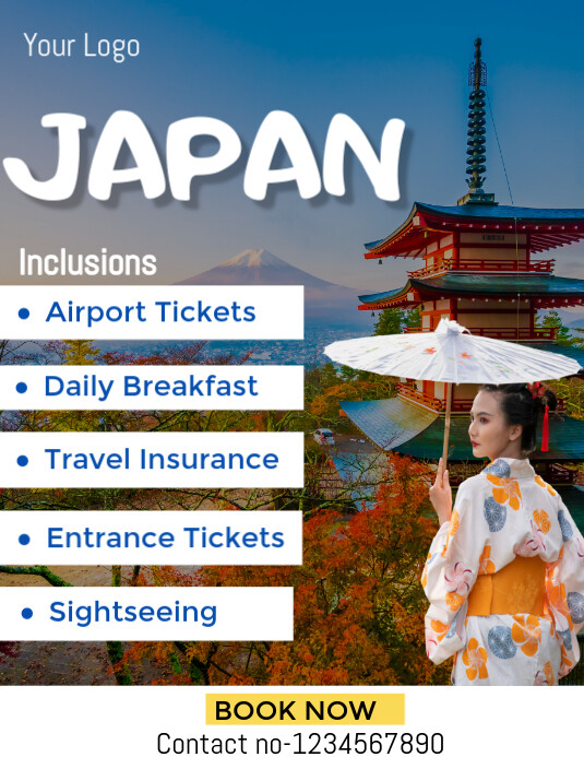 Copy of White Professional Japan Flyer (us Letter) | PosterMyWall