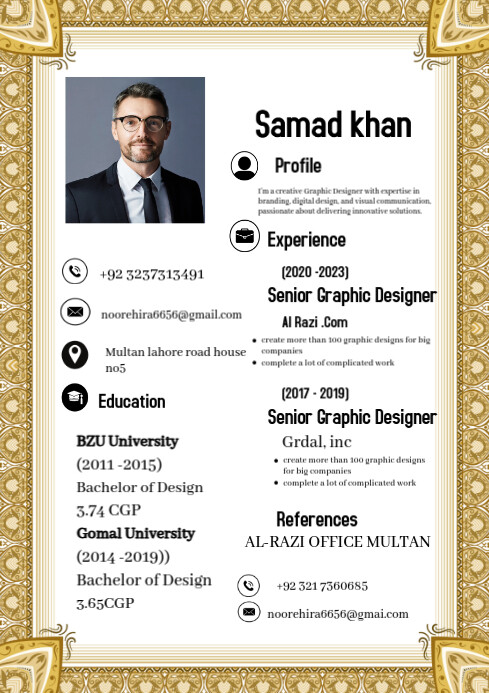 Modèle White Professional Job Application A4 | PosterMyWall