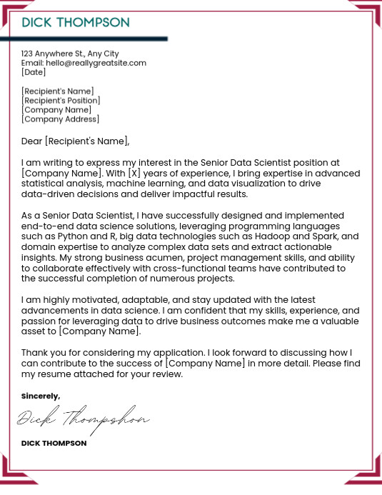 White Professional Job Application Letter Flyer (us Letter) Template ...