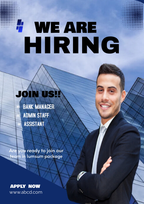 Copy of White Professional Job Hiring A2 | PosterMyWall