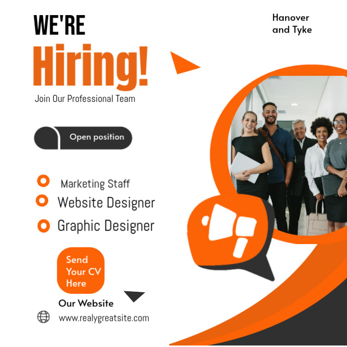 Copy of White Professional Job Hiring Instagram Post | PosterMyWall