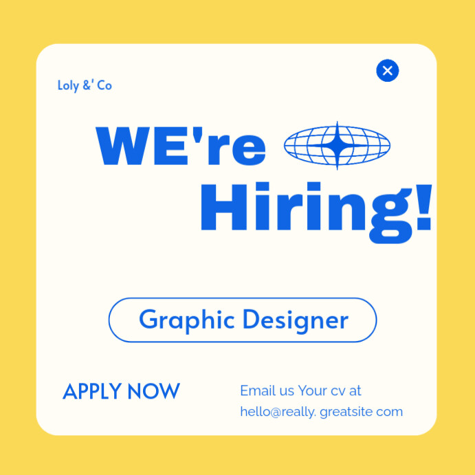 Plantilla de White Professional Job Hiring Instagram Post | PosterMyWall