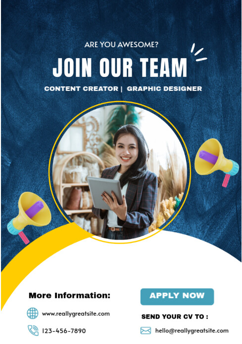 Copy of White Professional Job Hiring Post A4 | PosterMyWall