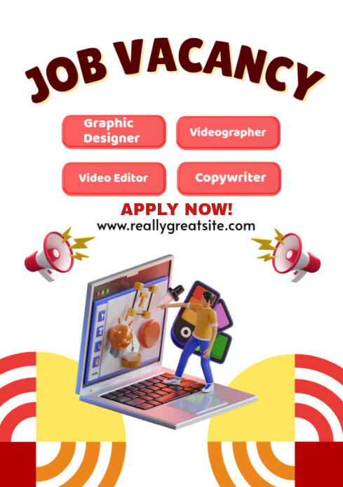 Copy of White Professional Job Hiring Post A4 | PosterMyWall