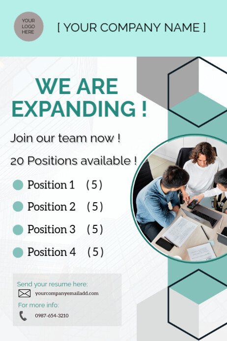 Copy of White Professional Job Vacancy Poster | PosterMyWall