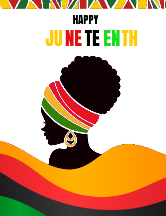 White Professional Juneteenth Celebration 2025 Flyer (us Letter ...