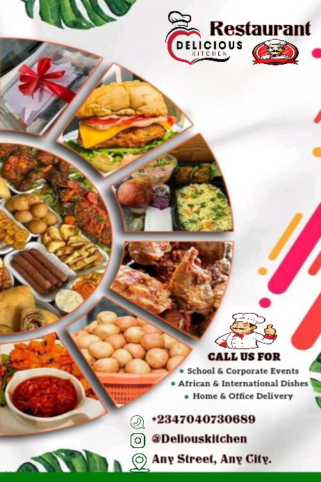 Plantilla de White Professional Kitchen Flyer Poster | PosterMyWall