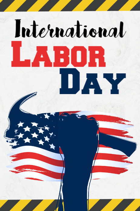 White Professional Labor Day Poster Template | PosterMyWall