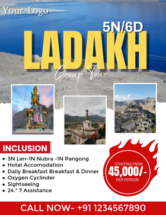 Copy of White Professional Ladakh Flyer (us Letter) | PosterMyWall