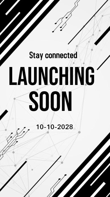 White Professional Launching Soon Announcemen Template | PosterMyWall