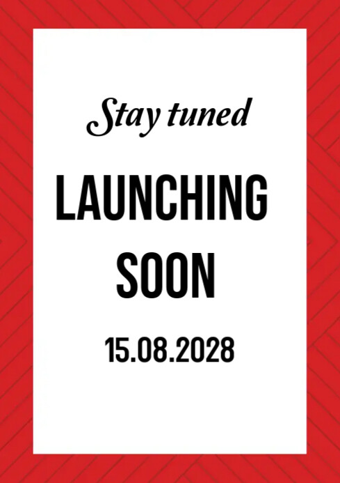 White Professional Launching Soon Announcemen Templat | PosterMyWall