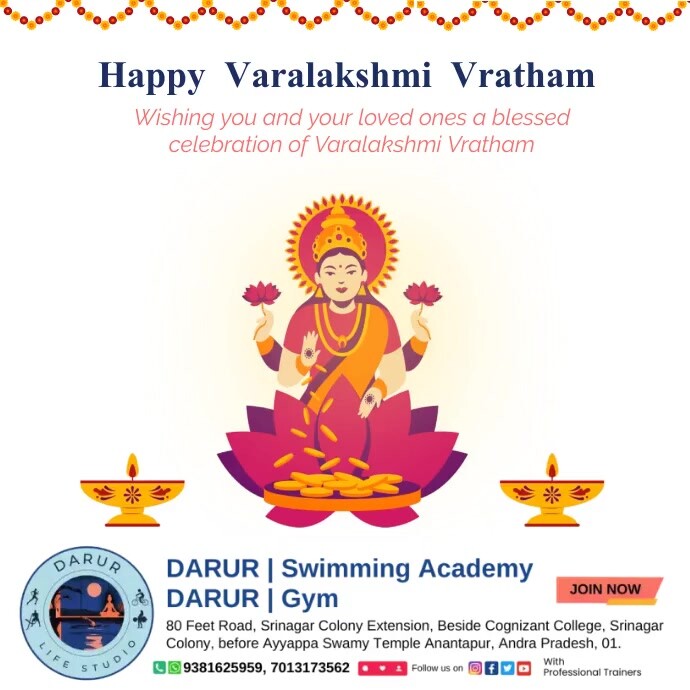 Copy of White Professional Laxmi Pooja Instagram Post | PosterMyWall