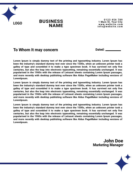 White Professional Letter Flyer (us Letter) Template | PosterMyWall