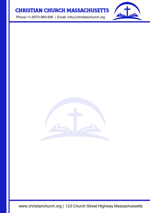 White Professional Letter Head Template A4 | PosterMyWall