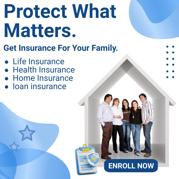 White Professional Life Insurance Instagram P Template | PosterMyWall